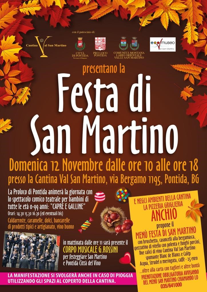Festa di San Martino - Sistema bibliotecario Area Nord-Ovest Bergamo Festa di San Martino - Sistema bibliotecario Area Nord-Ovest Bergamo